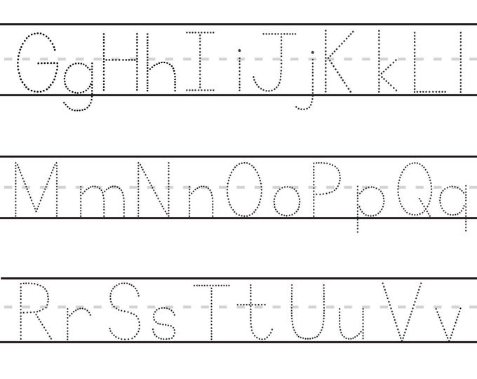 Alphabet Tracing Activity Sheet | Printable Letter Tracing Activity ...