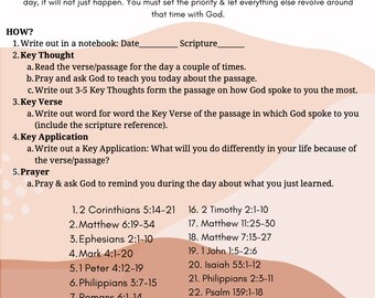 30 Day Bible Study Challenge Printable L Bible Study Planner L - Etsy