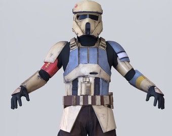 Star Trooper Wars : Rogue One Shoretrooper Masking Stencil Template ...