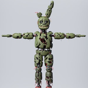 FNAF Springtrap Full Body Wearable Armor and Head Fnaf Springtrap Furry ...