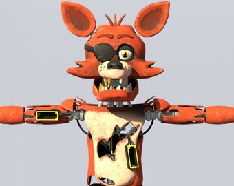 Foxy 1 Furry Custom Mask Wearable 3D Model STL Foxy 1 Furry Cosplay STL ...