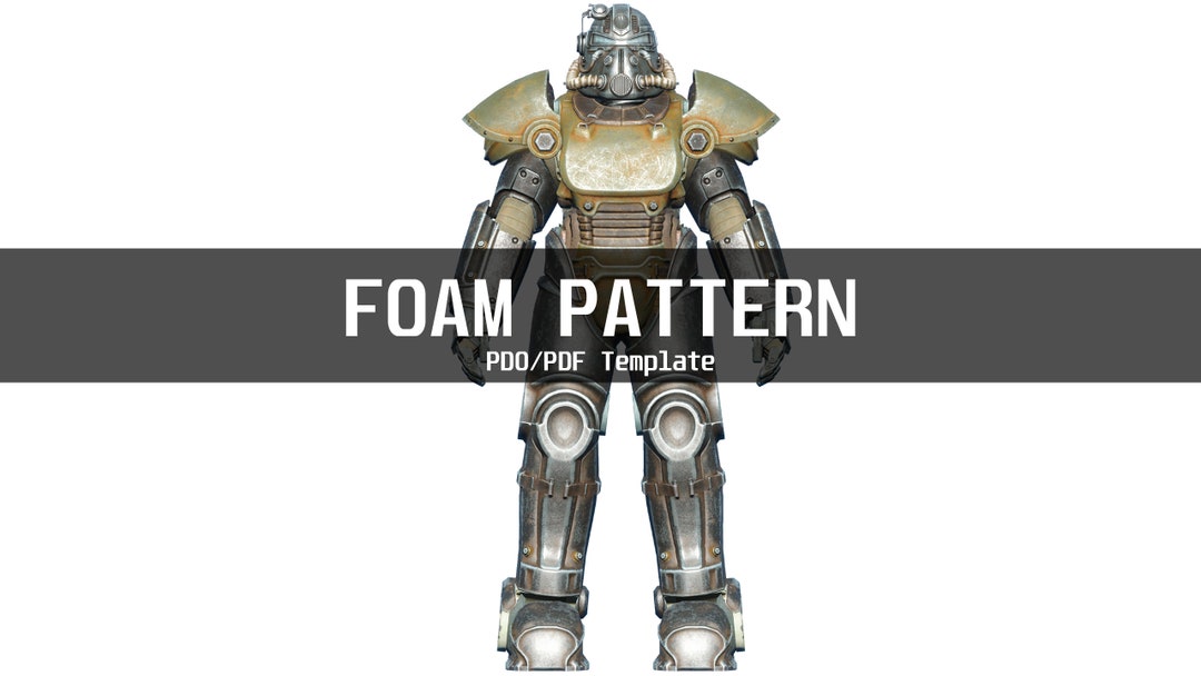 Fallout T-51B Power Armor and Helmet Template for EVA Foam (pdo/pdf ...