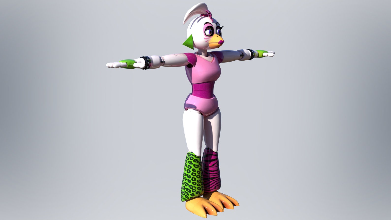 Chica Security Break Furry Wearable Armor and Helmet Mask Custom Full ...