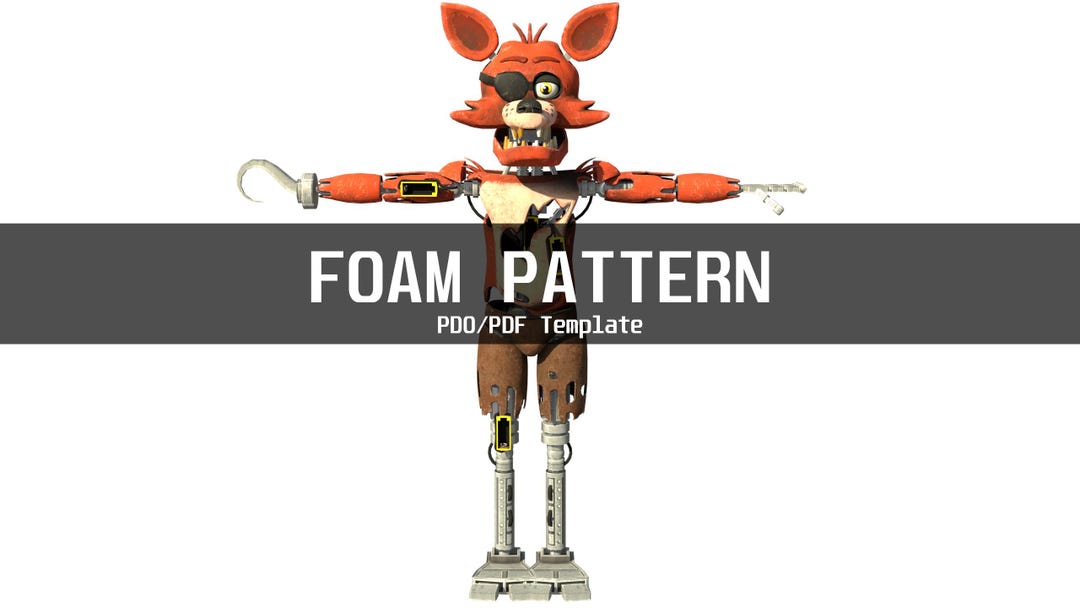 Foxy 1 Furry Wearable Armor and Helmet Mask Template for EVA Foam (PDO ...