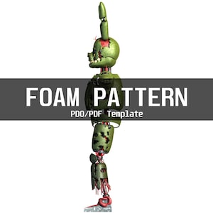 Fnaf Springtrap Wearable Armor and Helmet Mask Template for EVA Foam ...
