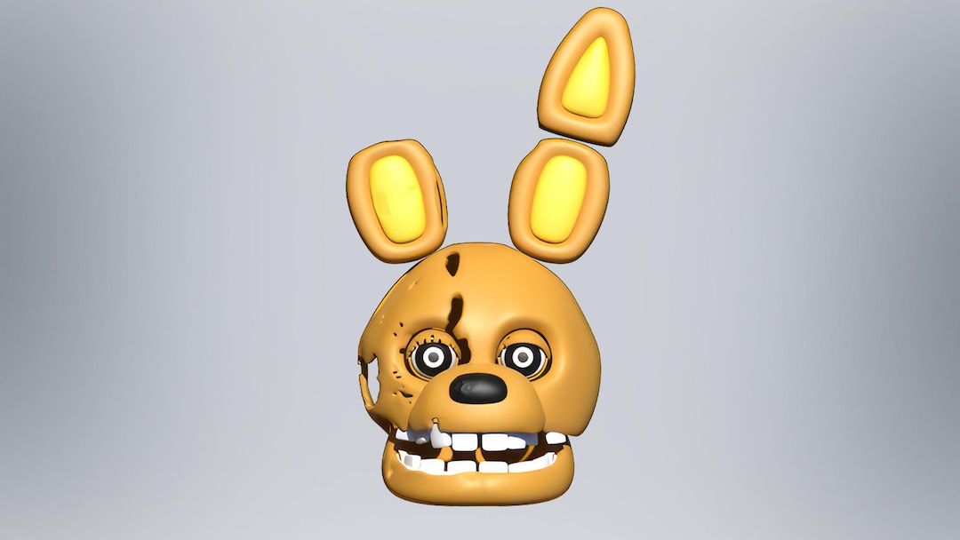 FNAF Spring Bonnie Withered Movie Version Wearable Head Helmet Mask ...