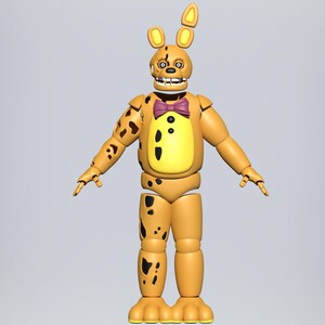 FNAF Spring Bonnie Withered Movie Version Wearable Head Helmet Mask ...