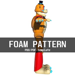 Freddy Security Break Furry Wearable Armor and Helmet Mask Template for ...