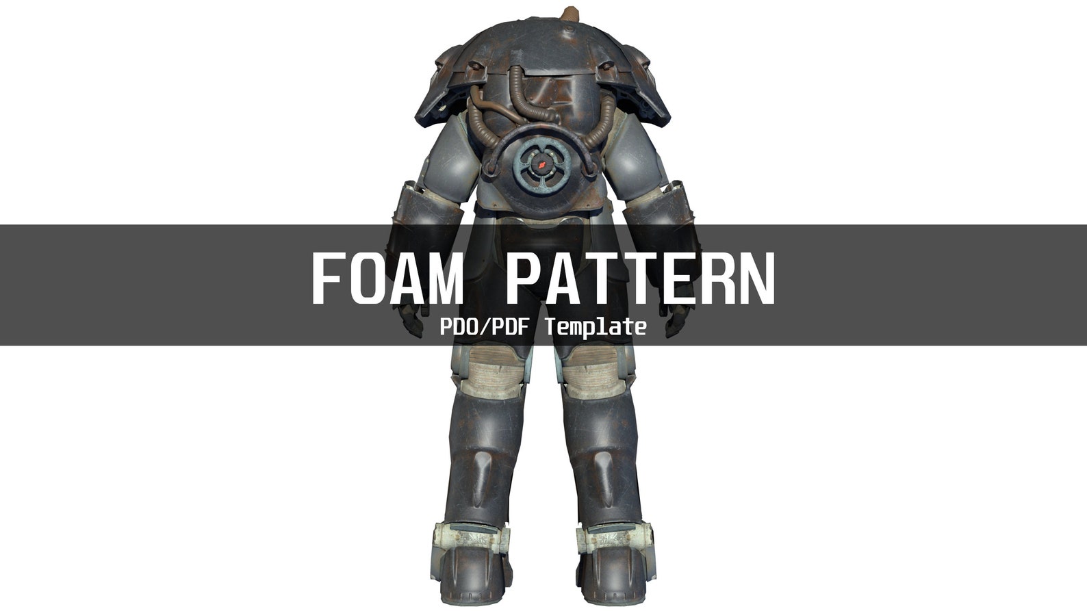 Fallout 4 X-01 Enclave Power Armor and Helmet Template for EVA Foam ...