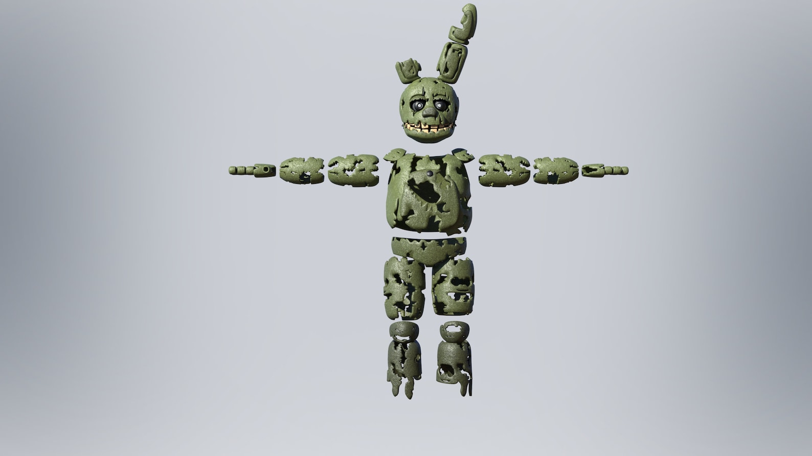 FNAF Springtrap Mask Helmet Wearable Fnaf Springtrap Furry Fnaf Head ...