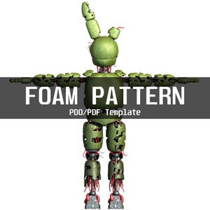 Fnaf Springtrap Wearable Armor and Helmet Mask Template for EVA Foam ...
