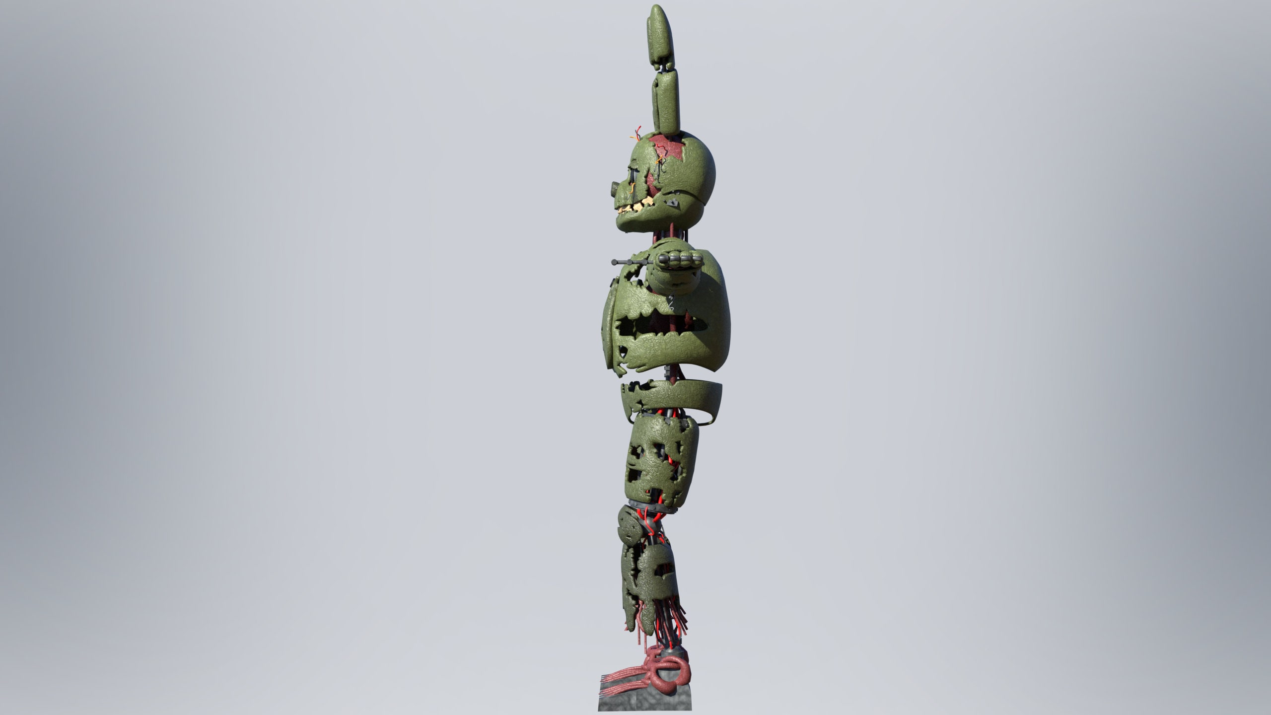 FNAF Springtrap 3D Printed Armor and Head Fnaf Springtrap Furry - Etsy Australia