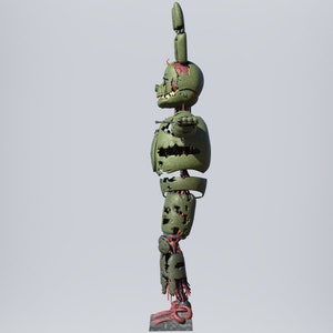 FNAF Springtrap Full Body Wearable Armor and Head Fnaf Springtrap Furry ...