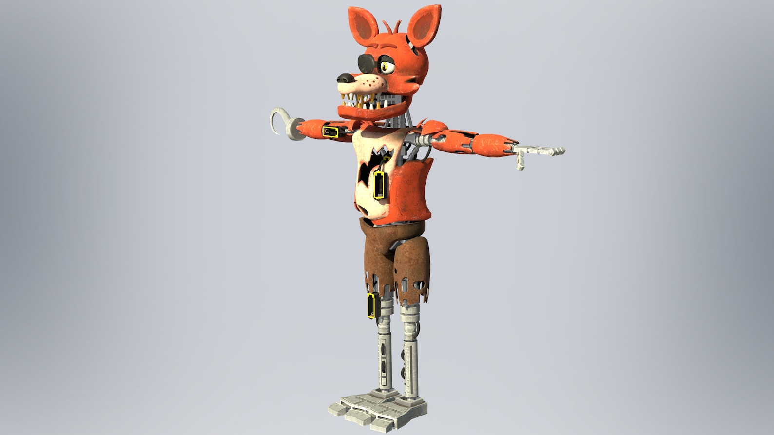 Foxy 1 Furry Wearable Helmet Mask Head Custom Foxy Furry STL Files 3D ...