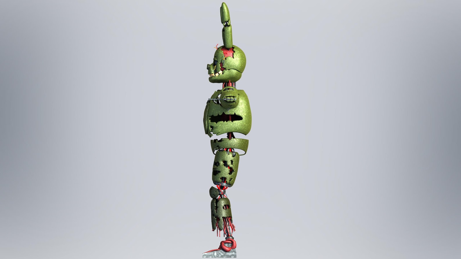 FNAF Springtrap Full Body Wearable Armor and Head Fnaf Springtrap Furry ...