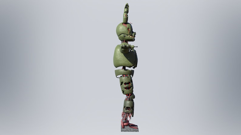 FNAF Springtrap Full Body Wearable Armor and Head Fnaf Springtrap Furry ...