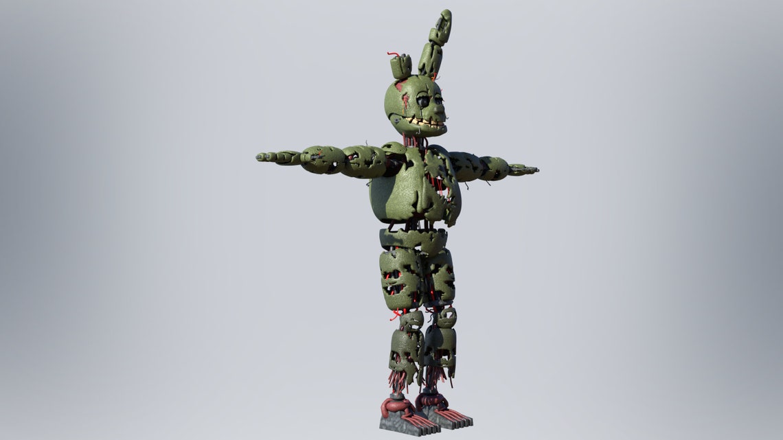 FNAF Springtrap Mask Helmet Wearable Fnaf Springtrap Furry - Etsy Canada