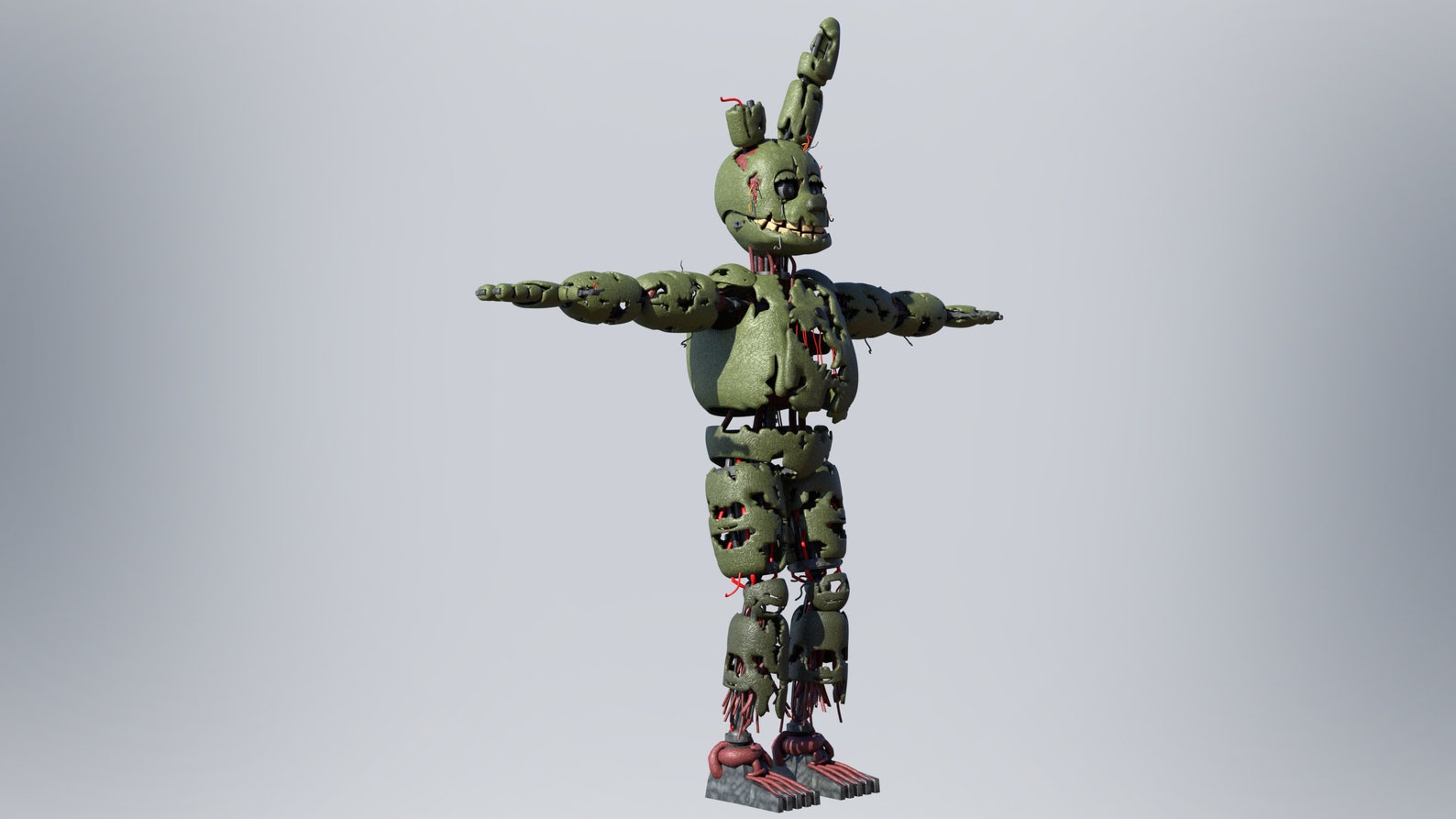 FNAF Springtrap Mask Helmet Wearable Fnaf Springtrap Furry Fnaf Head ...