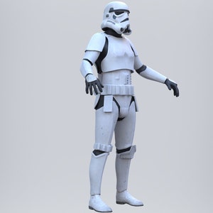 Stormtrooper Imperial Full Body Wearable Armor and Helmet STL Files 3D ...