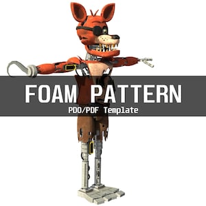 Foxy 1 Furry Wearable Armor and Helmet Mask Template for EVA Foam (PDO ...