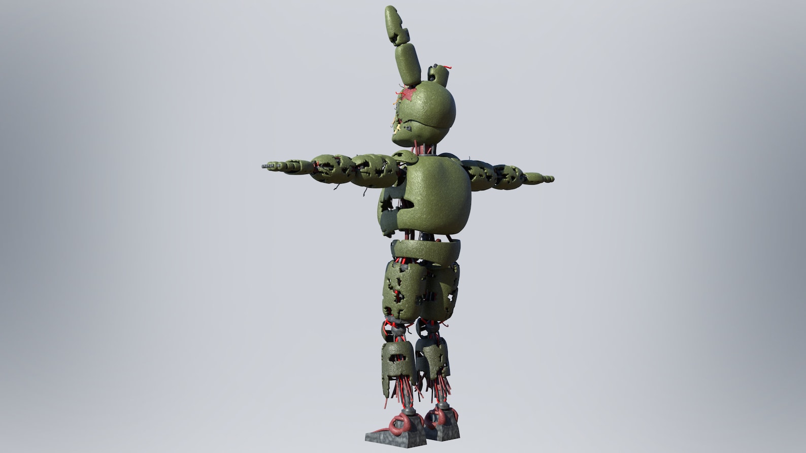 FNAF Springtrap Mask Helmet Wearable Fnaf Springtrap Furry Fnaf Head ...