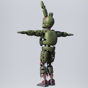 FNAF Springtrap Full Body Wearable Armor and Head Fnaf Springtrap Furry ...