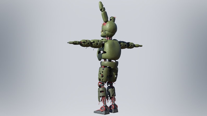 FNAF Springtrap Mask Helmet Wearable Fnaf Springtrap Furry Fnaf Head ...