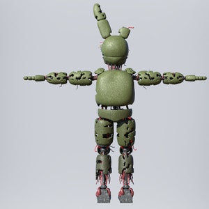 FNAF Springtrap Mask Helmet Wearable Fnaf Springtrap Furry Fnaf Head ...