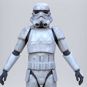 Stormtrooper Accurate Imperial Full Body Wearable Armor and Helmet STL ...