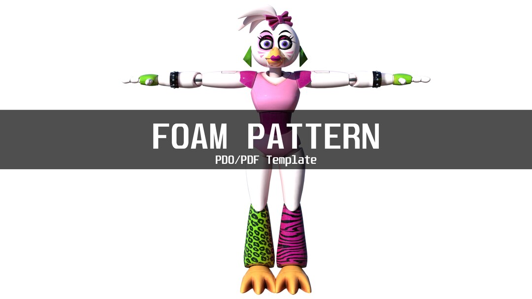 Chica Security Break Furry Wearable Armor and Helmet Mask Template for ...