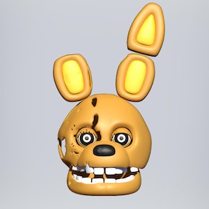 FNAF Spring Bonnie Withered Movie Version Wearable Head Helmet Mask ...