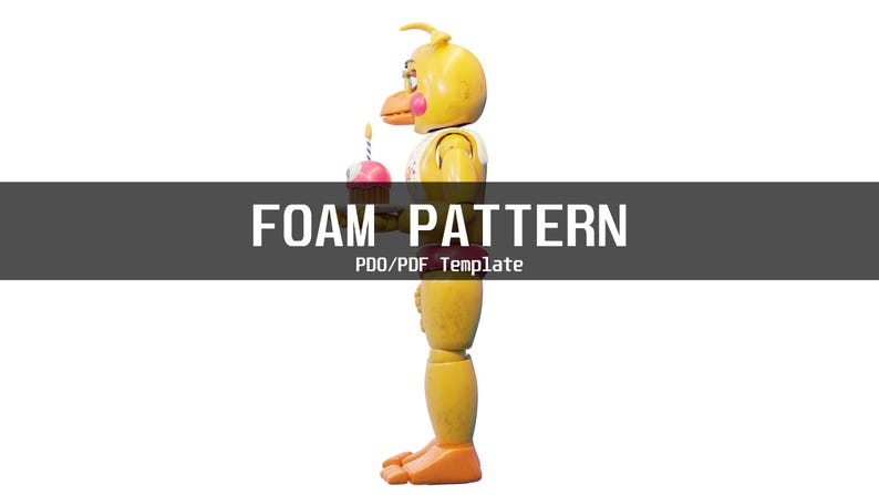 Toy Chica Fnaf 2 Movie Furry Wearable Armor and Helmet Mask Template ...
