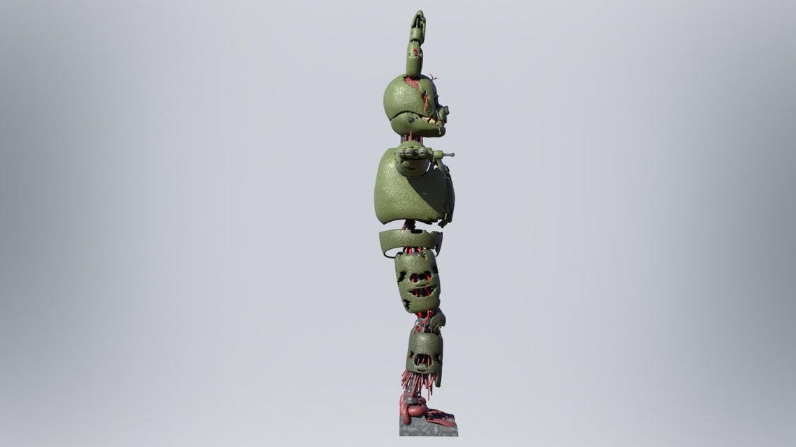 FNAF Springtrap Mask Helmet Wearable Fnaf Springtrap Furry Fnaf Head ...