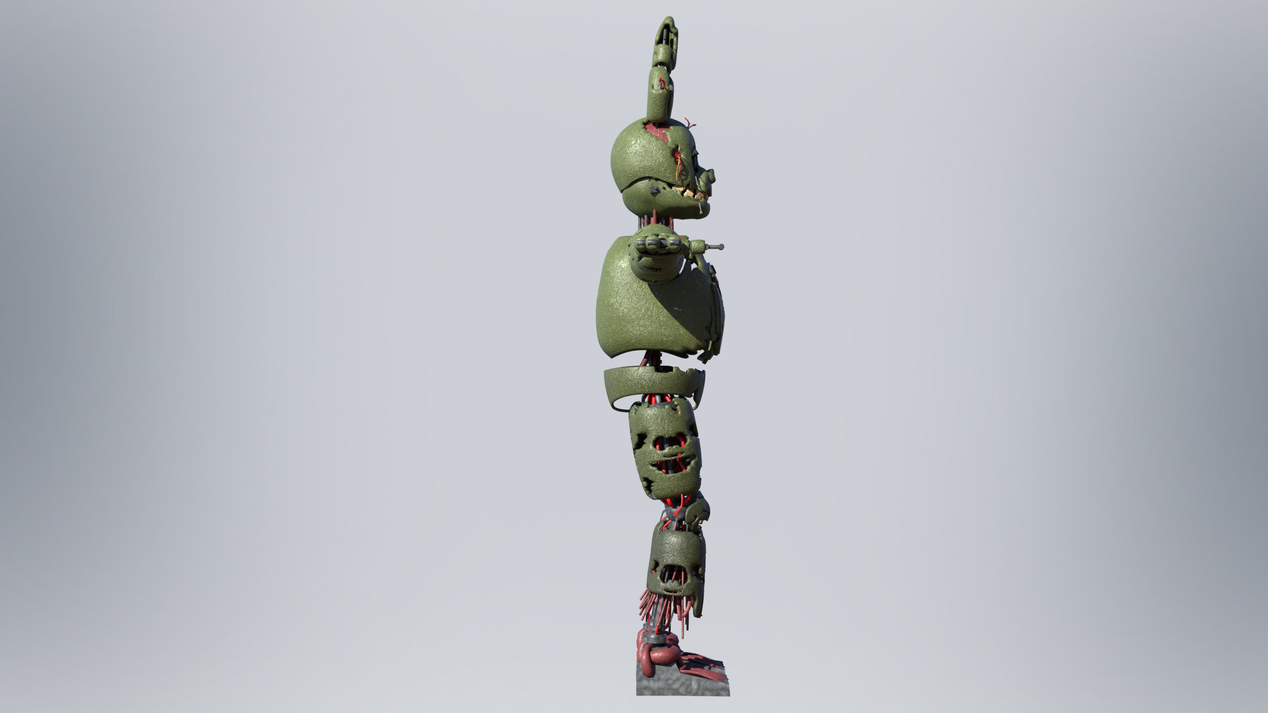 FNAF Springtrap Mask Helmet Wearable Fnaf Springtrap Furry Fnaf Head ...