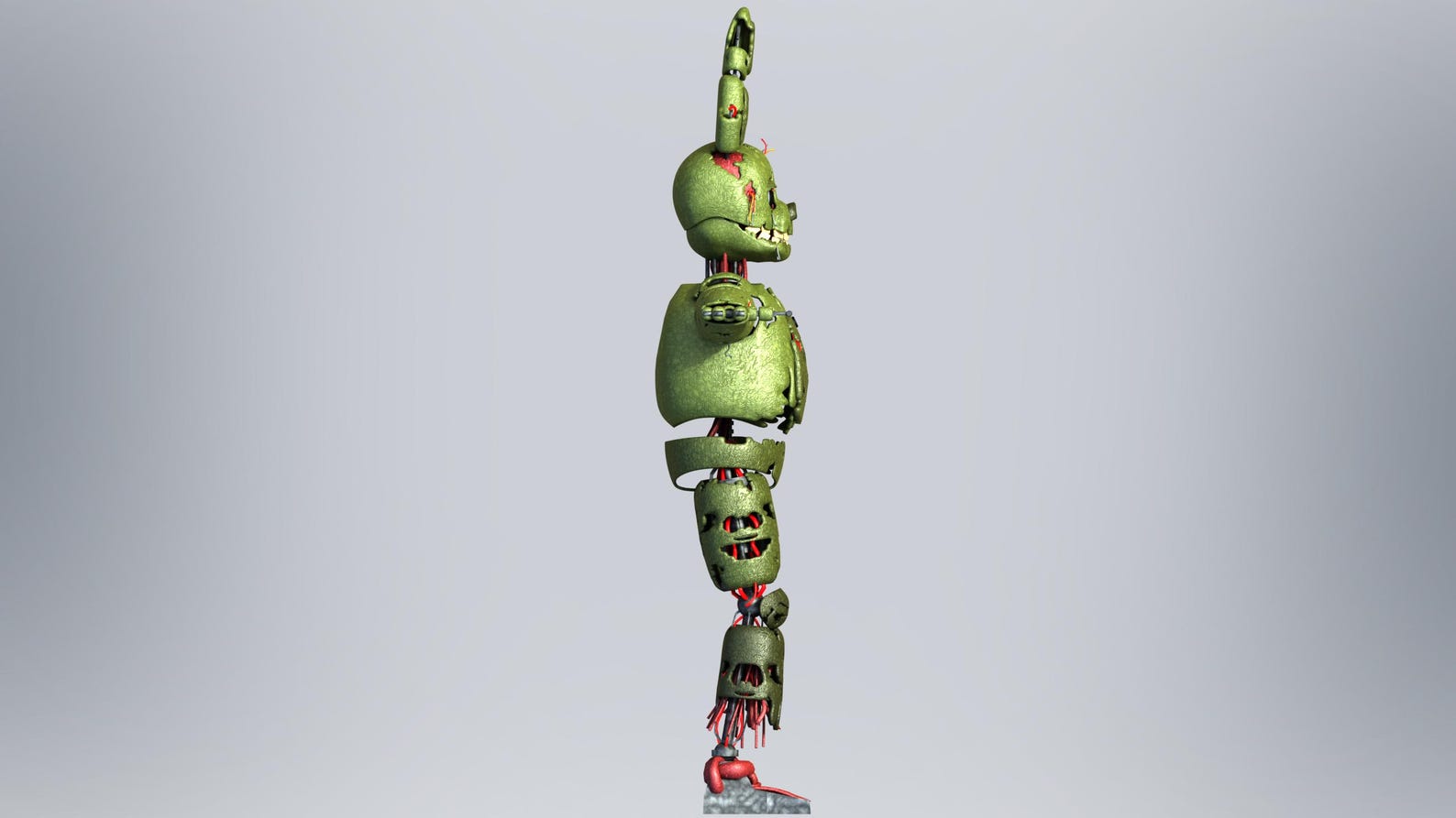 FNAF Springtrap Full Body Wearable Armor and Head Fnaf Springtrap Furry ...