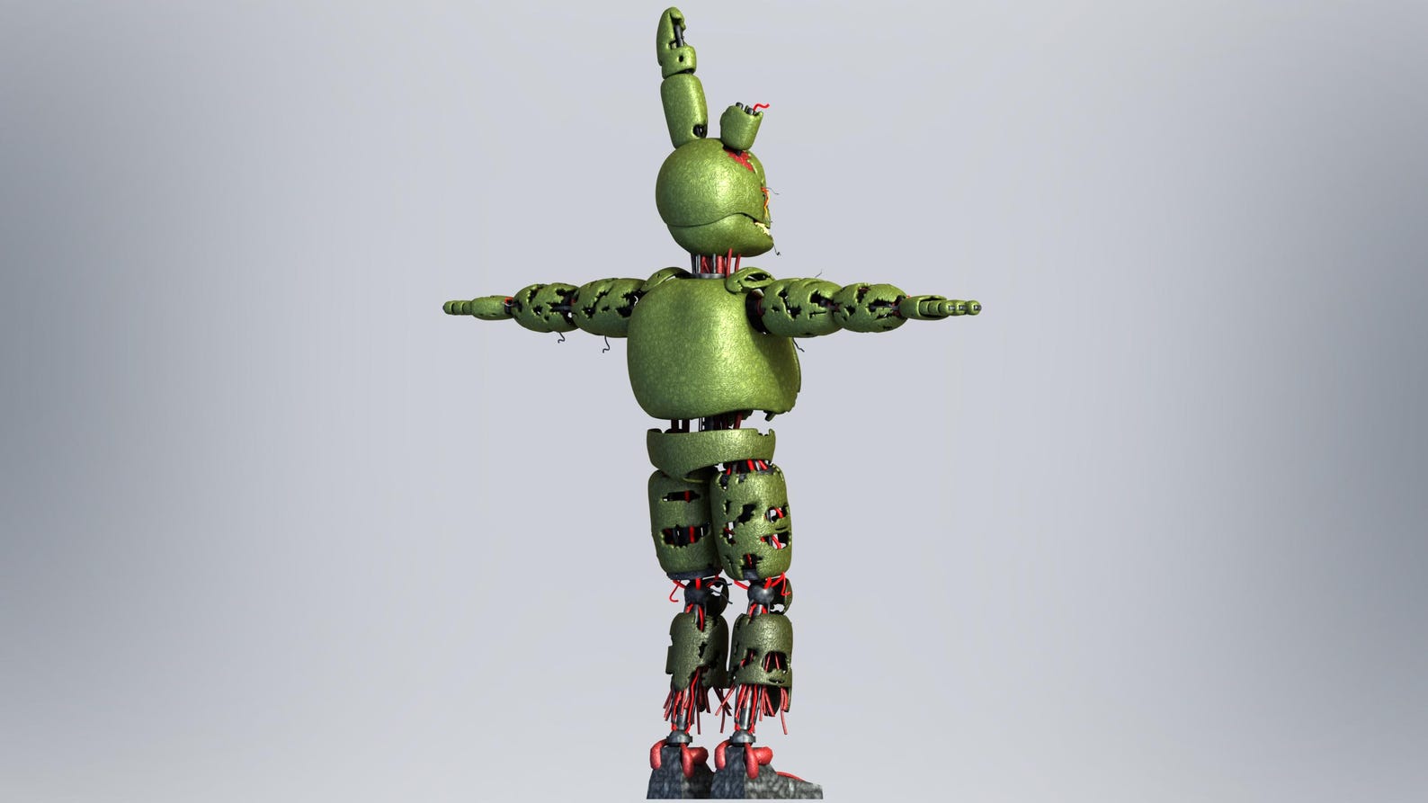 FNAF Springtrap Full Body Wearable Armor and Head Fnaf Springtrap Furry ...