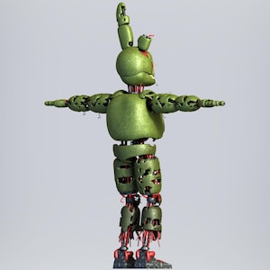 FNAF Springtrap Full Body Wearable Armor and Head Fnaf Springtrap Furry ...