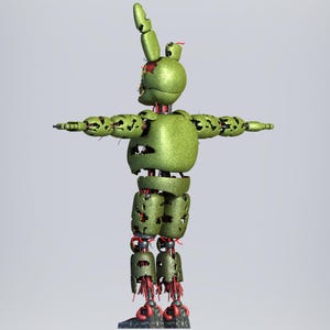 FNAF Springtrap Full Body Wearable Armor and Head Fnaf Springtrap Furry ...