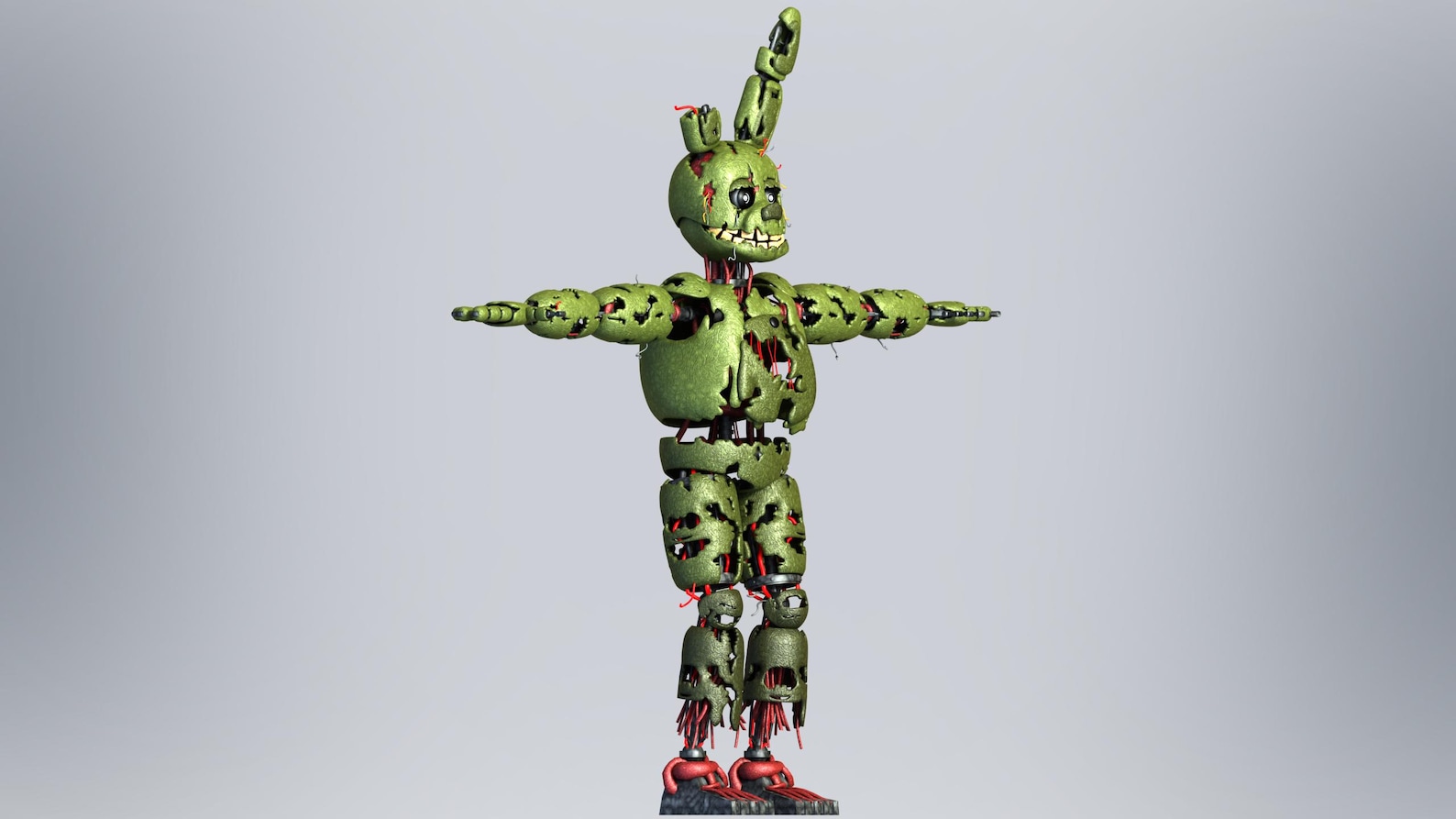FNAF Springtrap Full Body Wearable Armor and Head Fnaf Springtrap Furry ...