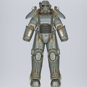 Fallout 4 T-45 Power Armor Full Body Wearable Armor and Helmet 3D Model ...