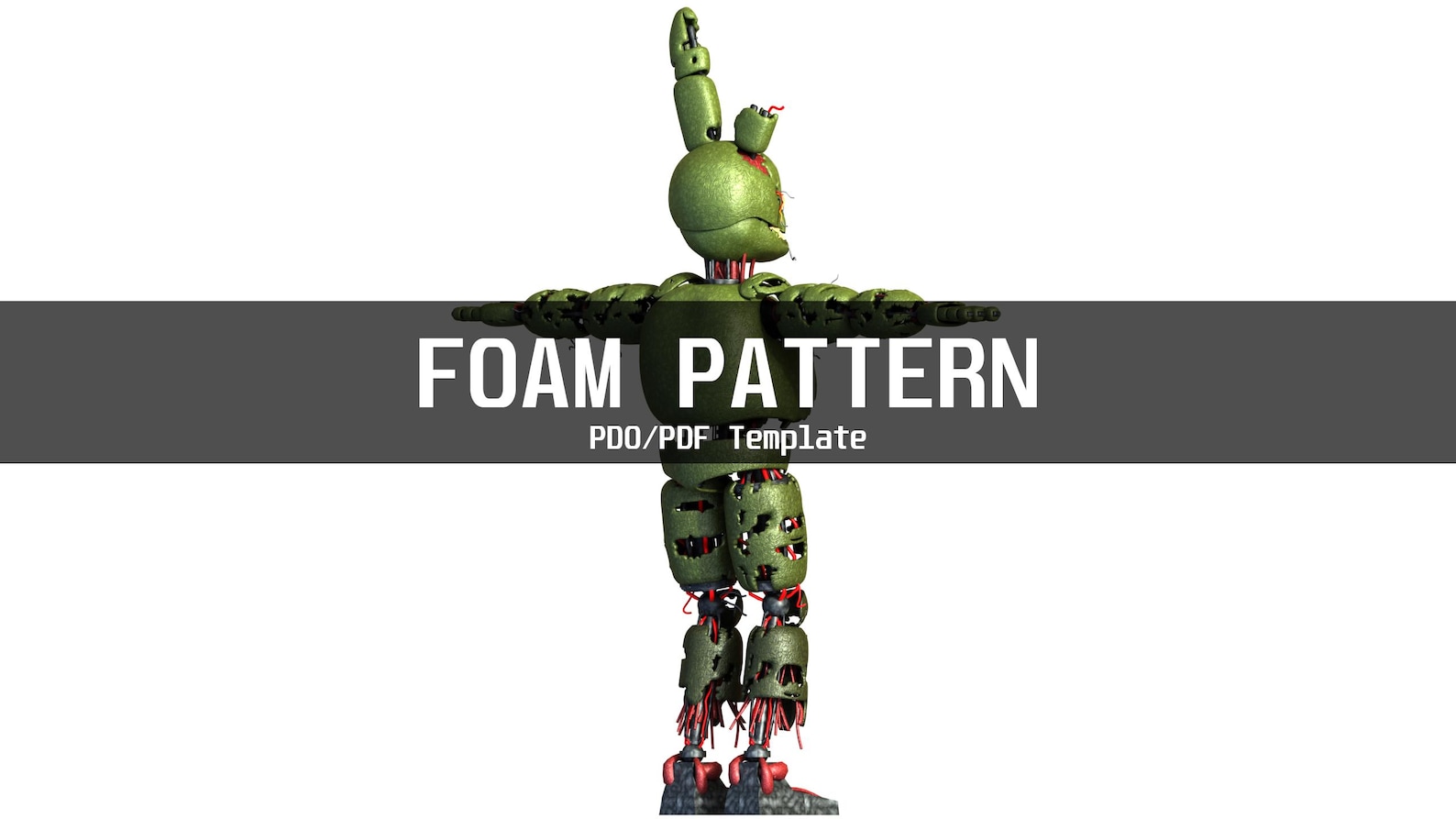 Fnaf Springtrap Wearable Armor and Helmet Mask Template for EVA Foam ...