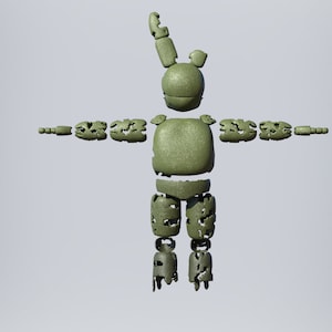 FNAF Springtrap Full Body Wearable Armor and Head Fnaf Springtrap Furry ...