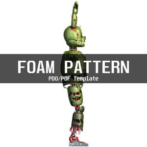 Fnaf Springtrap Wearable Armor and Helmet Mask Template for EVA Foam ...