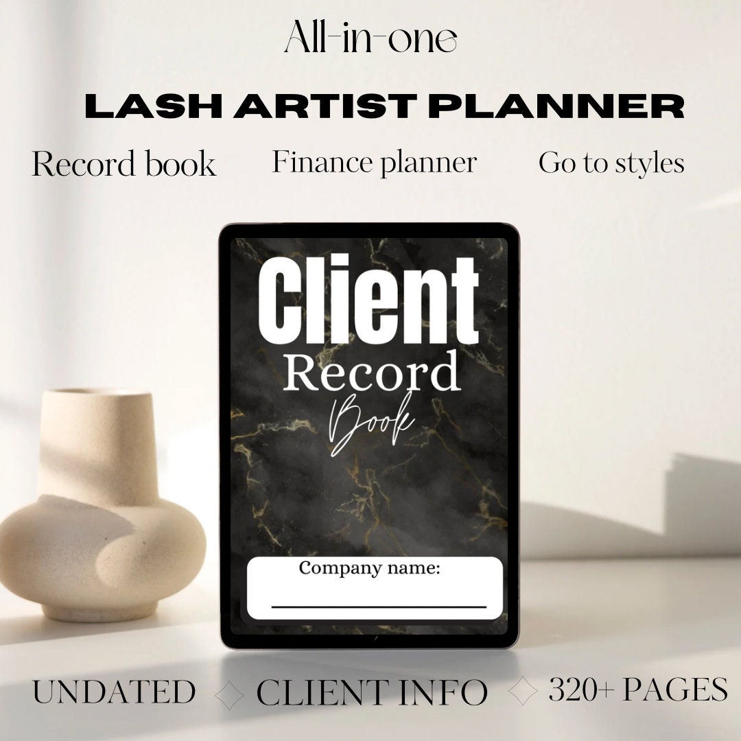 Lash Tech | Client Record Book | Goodnotes Notebook | Lash Consent Form ...