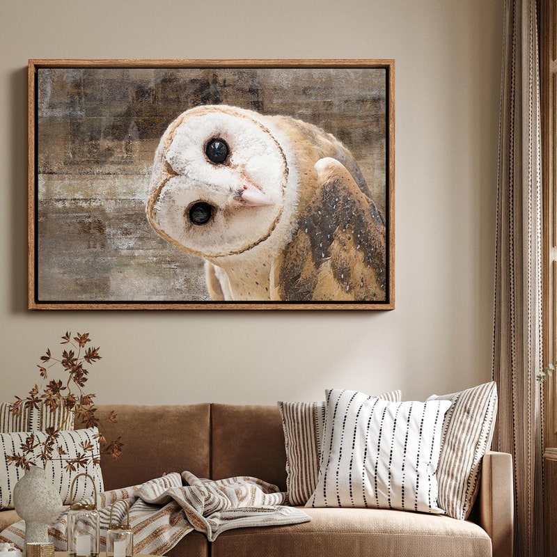 Curious Owl Wall Art - Etsy