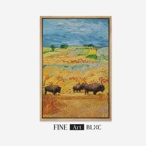 Vincent Van Gogh Flower Field Buffalo, Fine Art Print, Home Decor ...