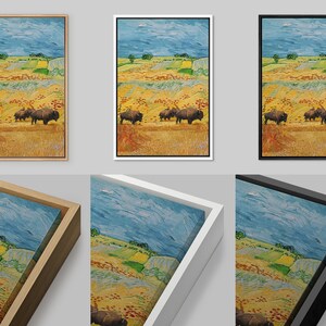 Vincent Van Gogh Flower Field Buffalo, Fine Art Print, Home Decor ...