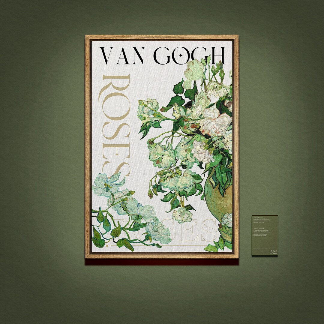 Vincent Van Gogh White Rose Flower Garden Fine Art Print - Etsy