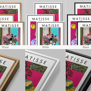 Henri Matisse Wall Art, Bold Exhibition Poster Set Print, Bright ...