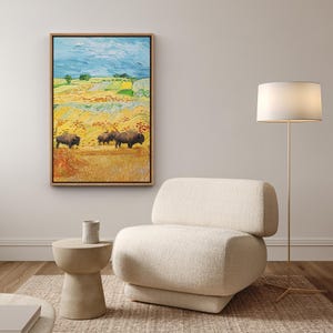 Vincent Van Gogh Flower Field Buffalo, Fine Art Print, Home Decor ...